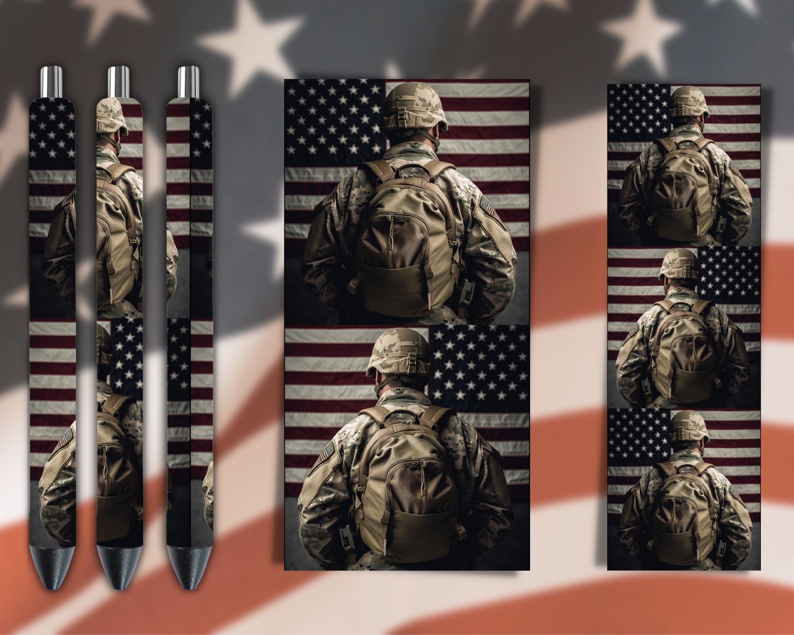 Military Pen Sublimation, USA Military, Pen Wrap, PNG, Pen Template ...