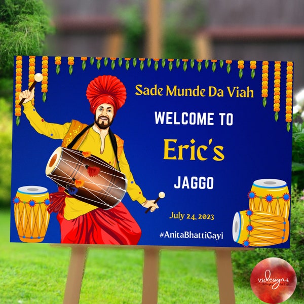 Indian Jaggo Wedding Sign - Etsy UK