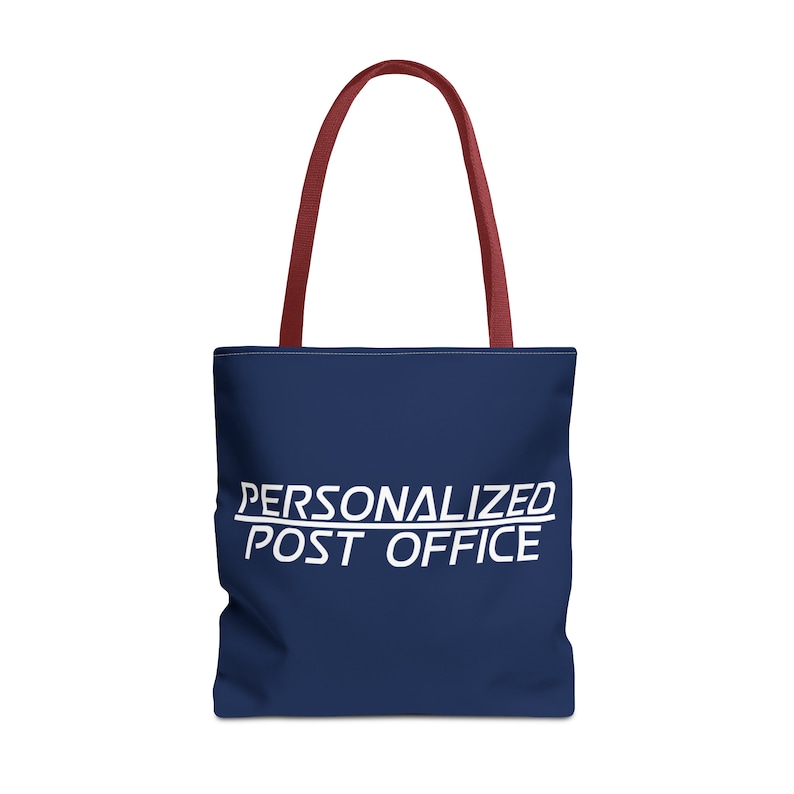 Personalized Navy Blue Postal Tote Bag, Customized Postal Tote, Custom ...