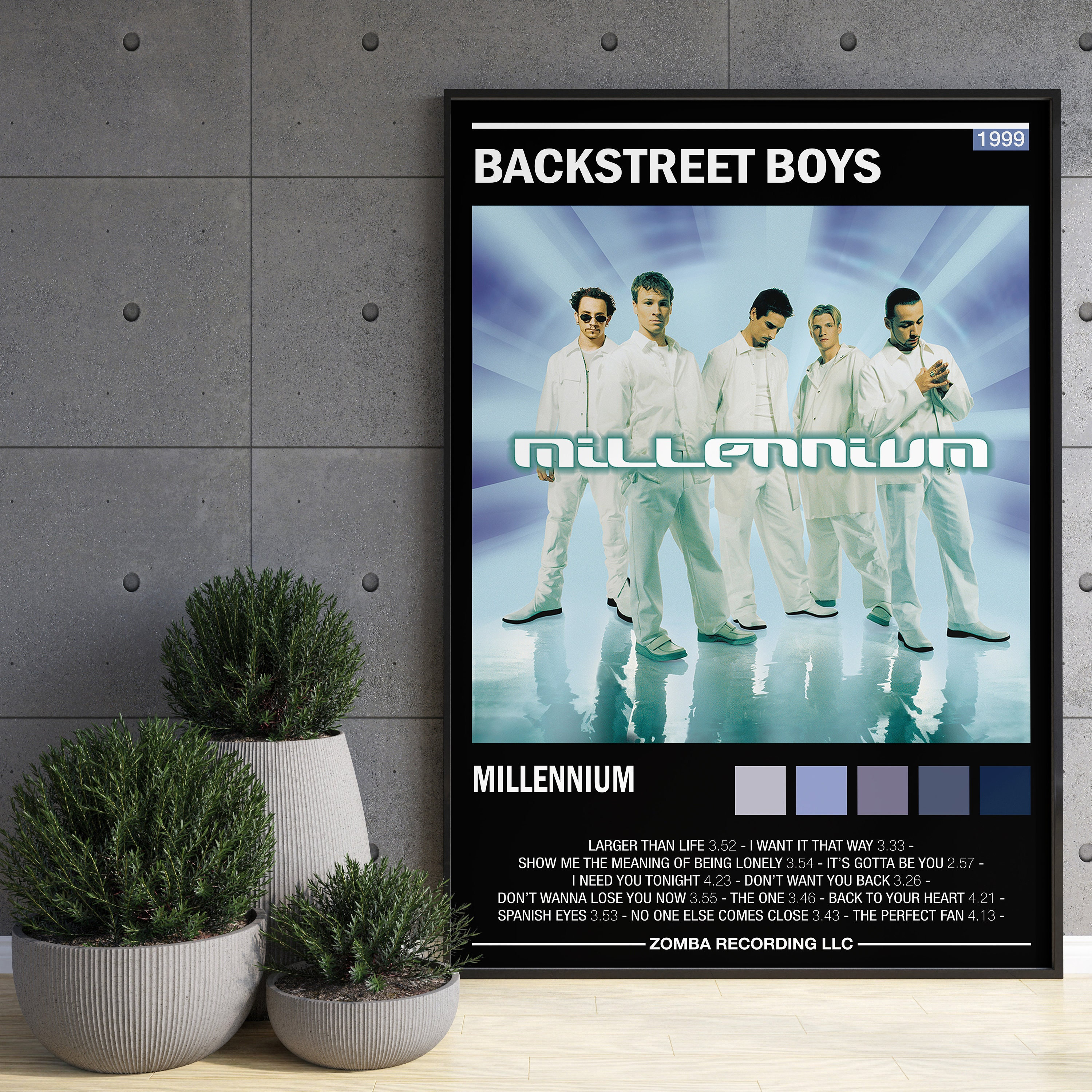 Backstreet Boys - Millennium - Album Poster Designed & Sold By Deeksha Jain