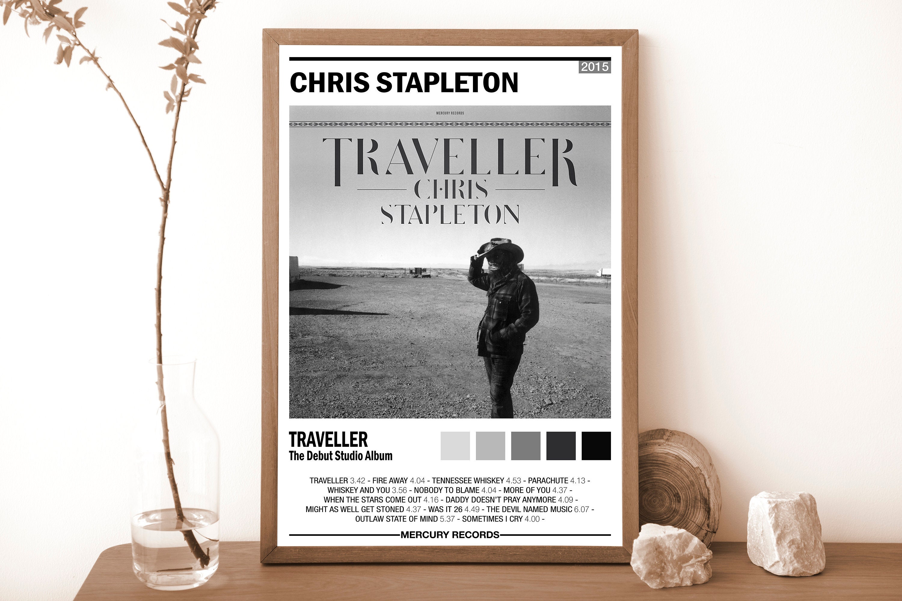 Chris Stapleton - Traveller - Album Poster | Color Optional | Wall ...