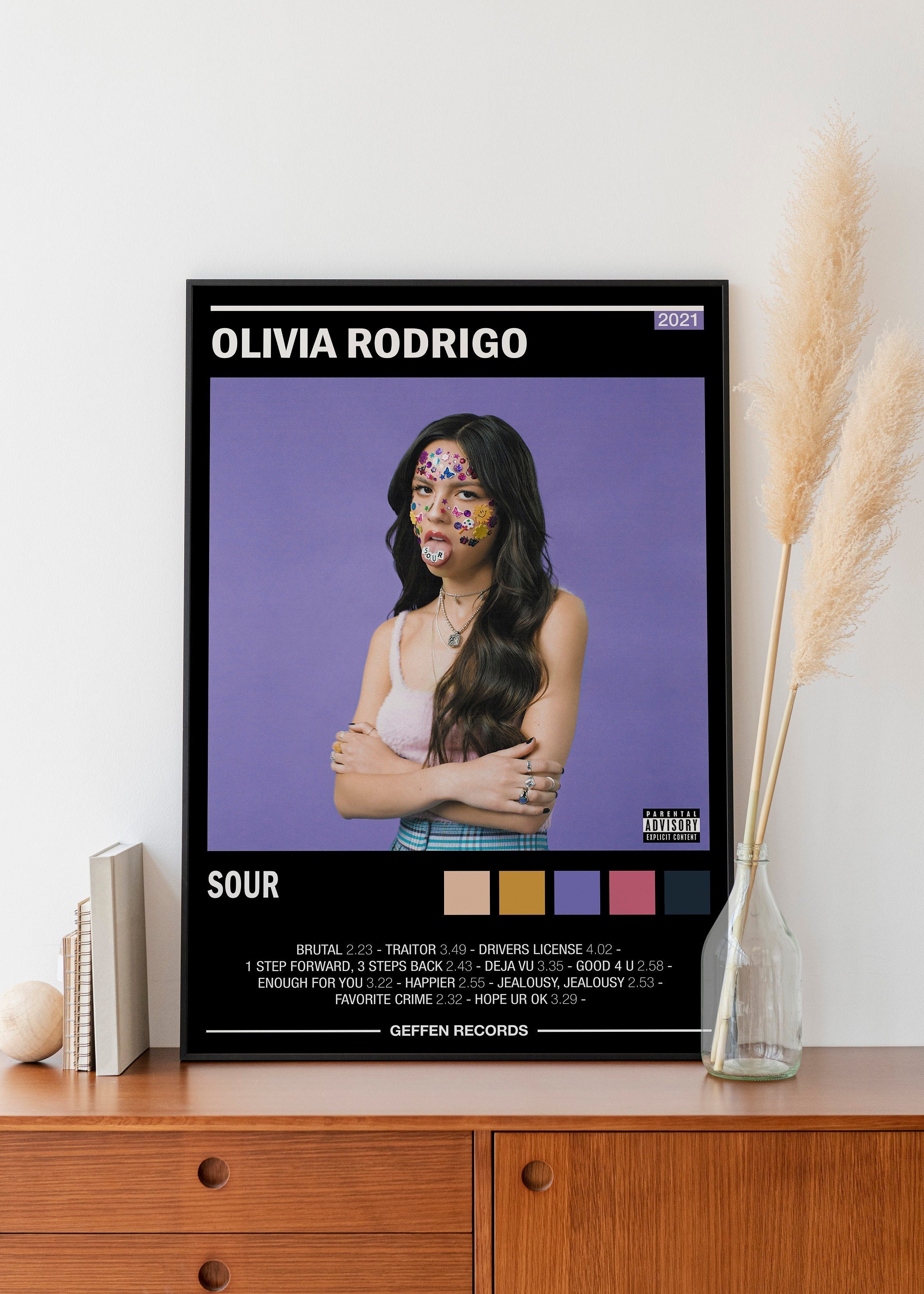 Olivia Rodrigo - Sour - Album Poster sold by DavCollins | SKU 24367670 ...
