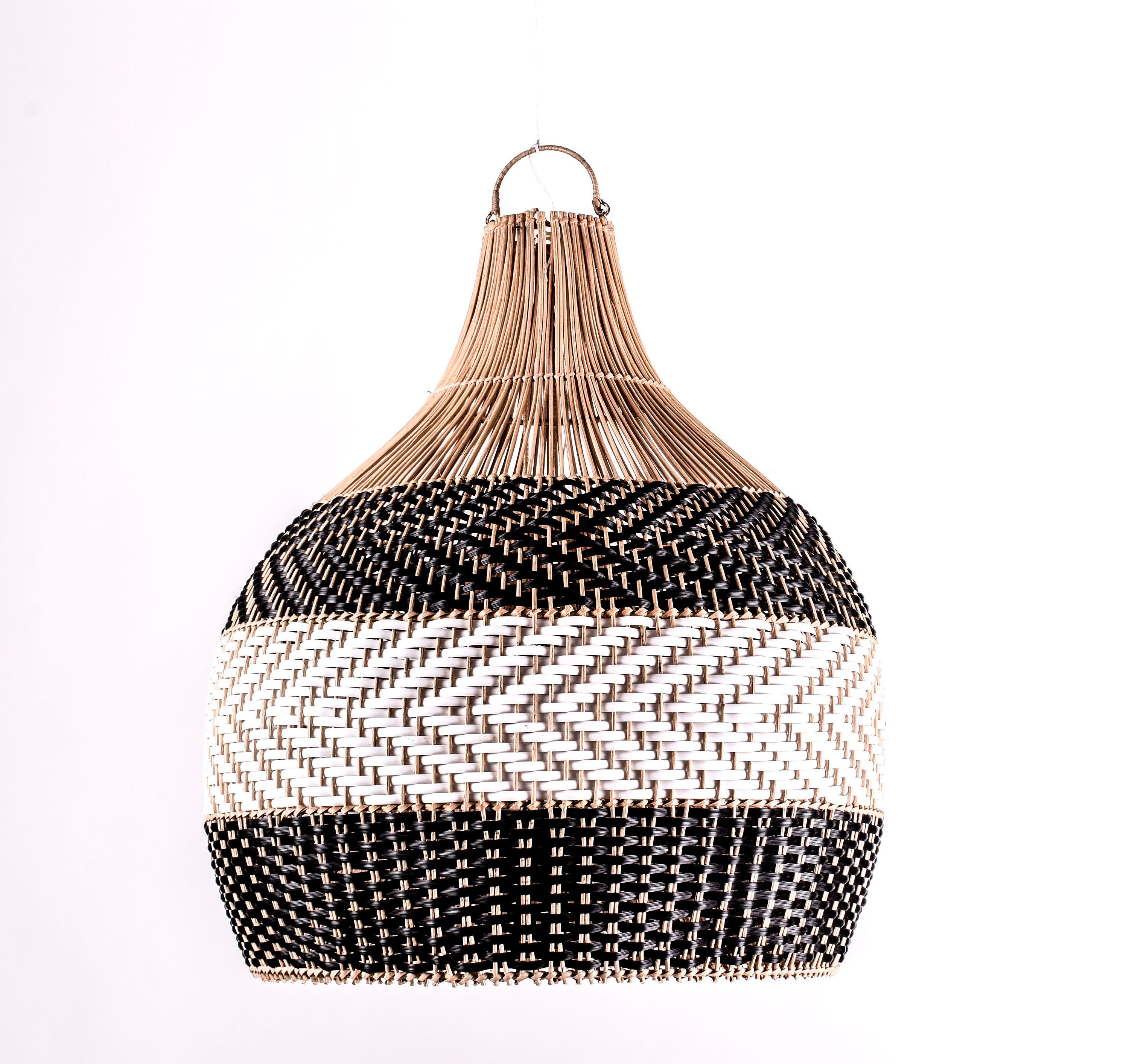 Rattan Pendant Light, Handmade in Bali - Etsy