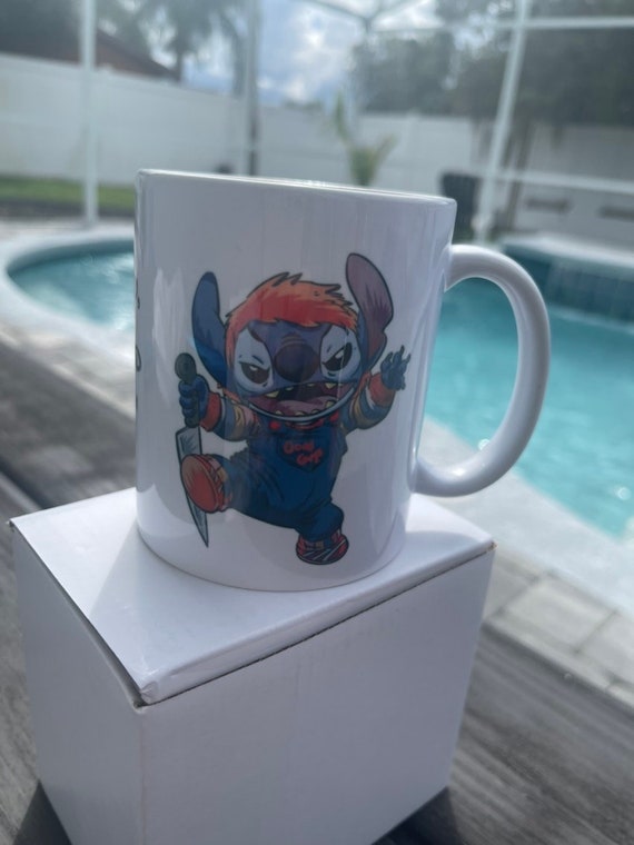 Disney Stitch X Chucky Coffee Mug Horror Movie Character - Etsy