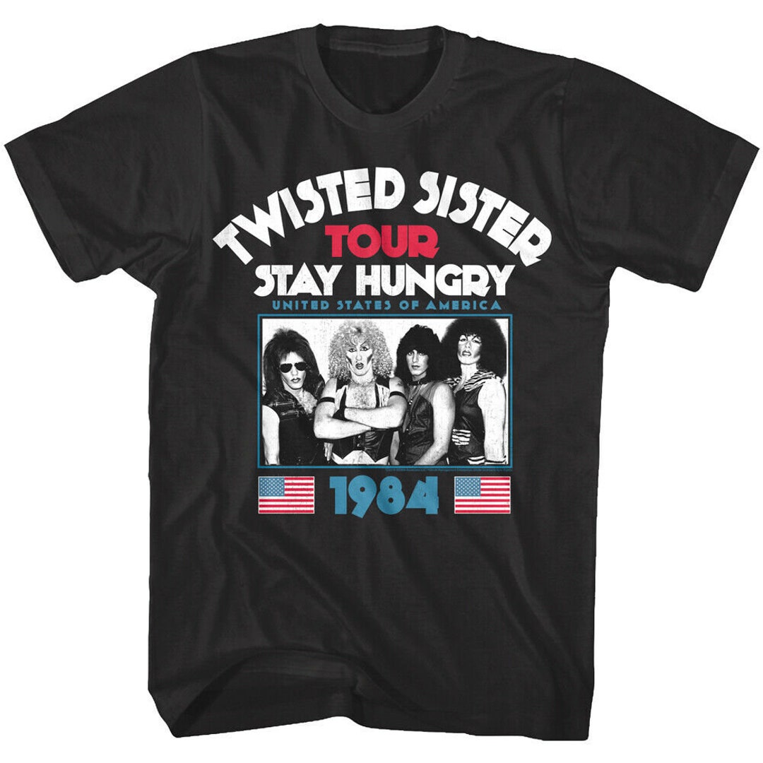 Twisted Sister Stay Hungry US Tour 1984 Men's T Shirt Adult Tees - Etsy