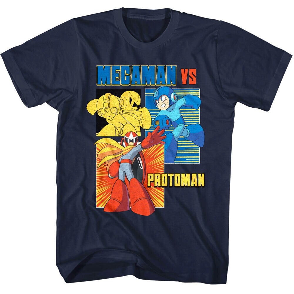 Megaman Versus Protoman Video Game Merch Adult T-shirt - Etsy