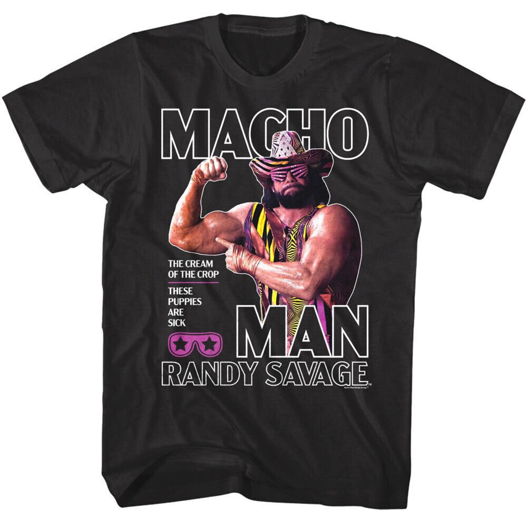 Macho Man Cream of the Crop Flex Men's T Shirt Adult Tees - Etsy