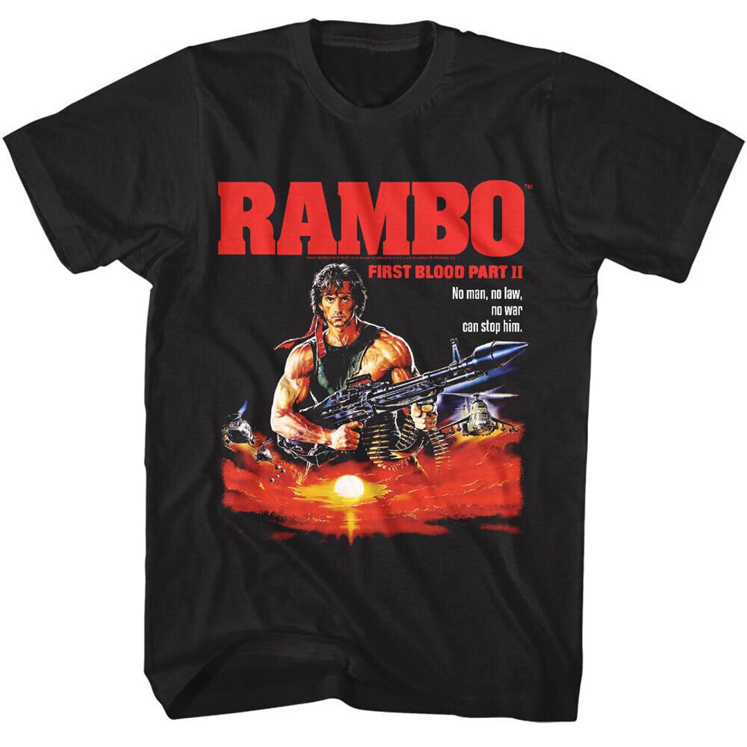 Rambo First Blood Part 2 Men's T Shirt Adult Tees - Etsy