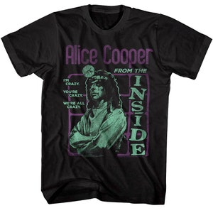Alice Cooper Men's T-shirt Welcome to My Nightmare Tour 1975 Alice Cooper Men's T-shirt Welcome to My Nightmare Tour 1975