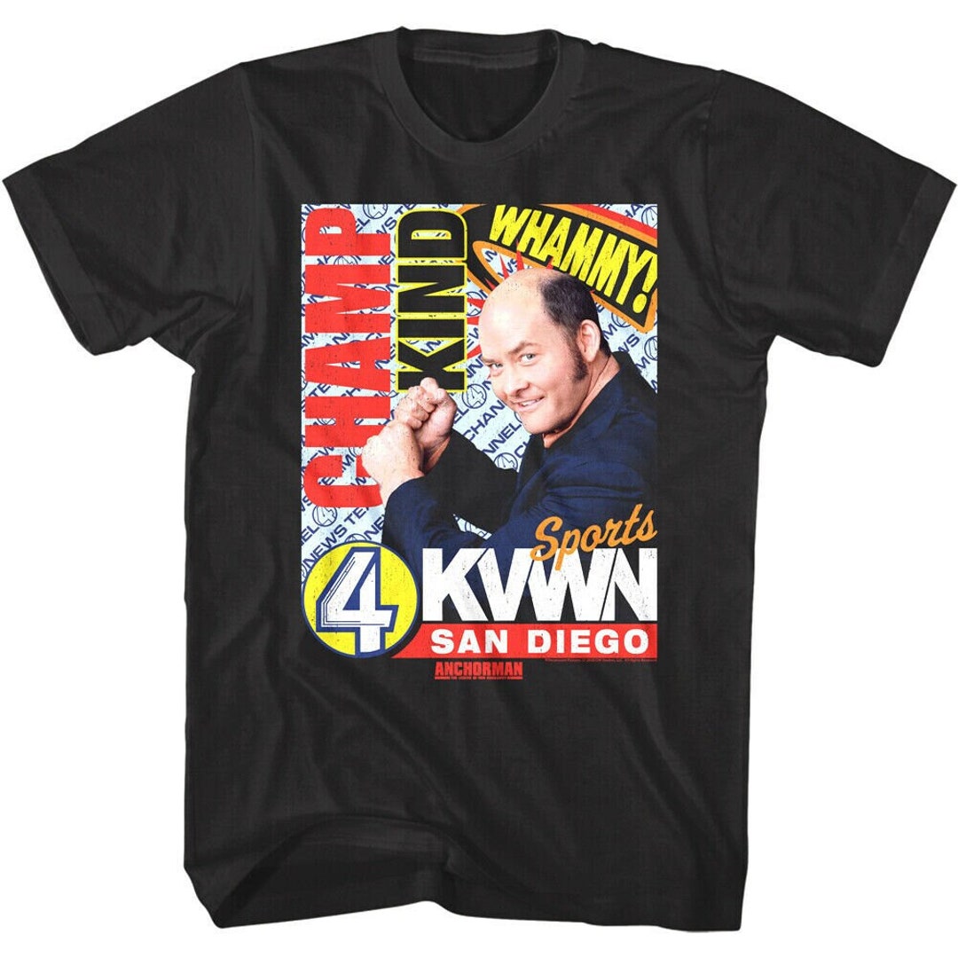 Anchorman T-shirt Champ Kind Whammy Poster Comedy Movie Adult Shirts - Etsy