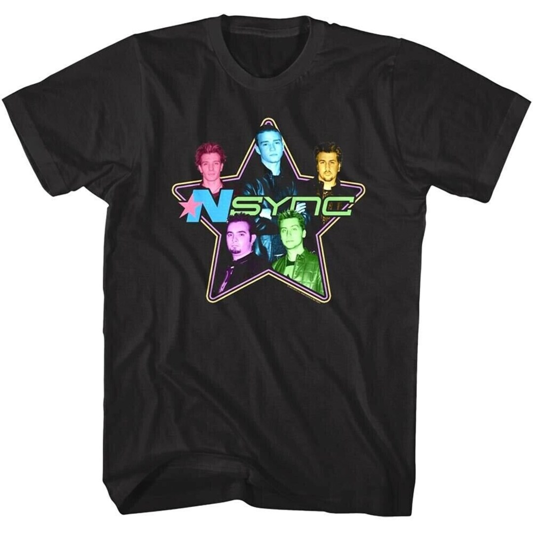NSYNC Star Faces Music Boy Band T-shirt - Etsy
