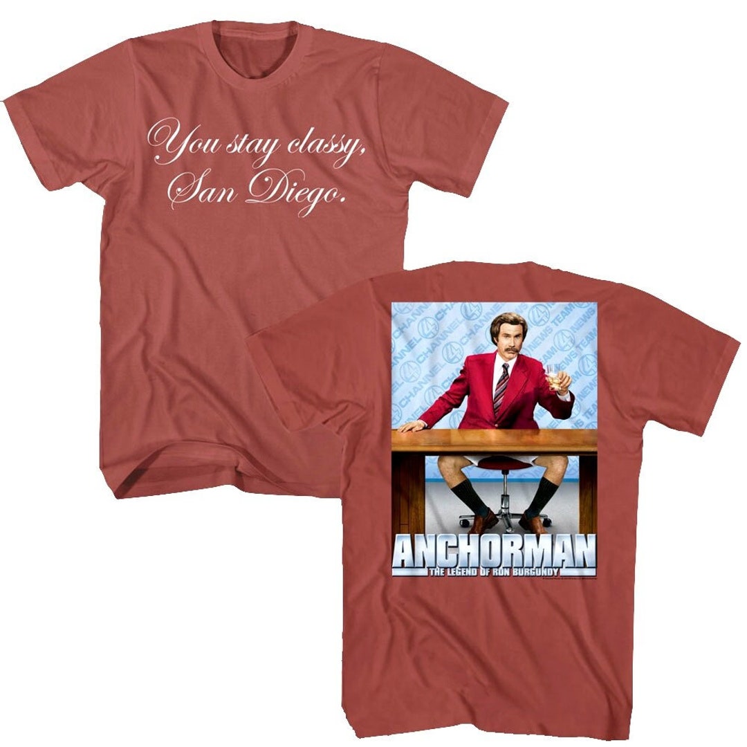 Anchorman Shirt You Stay Classy San Diego Adult Tees - Etsy