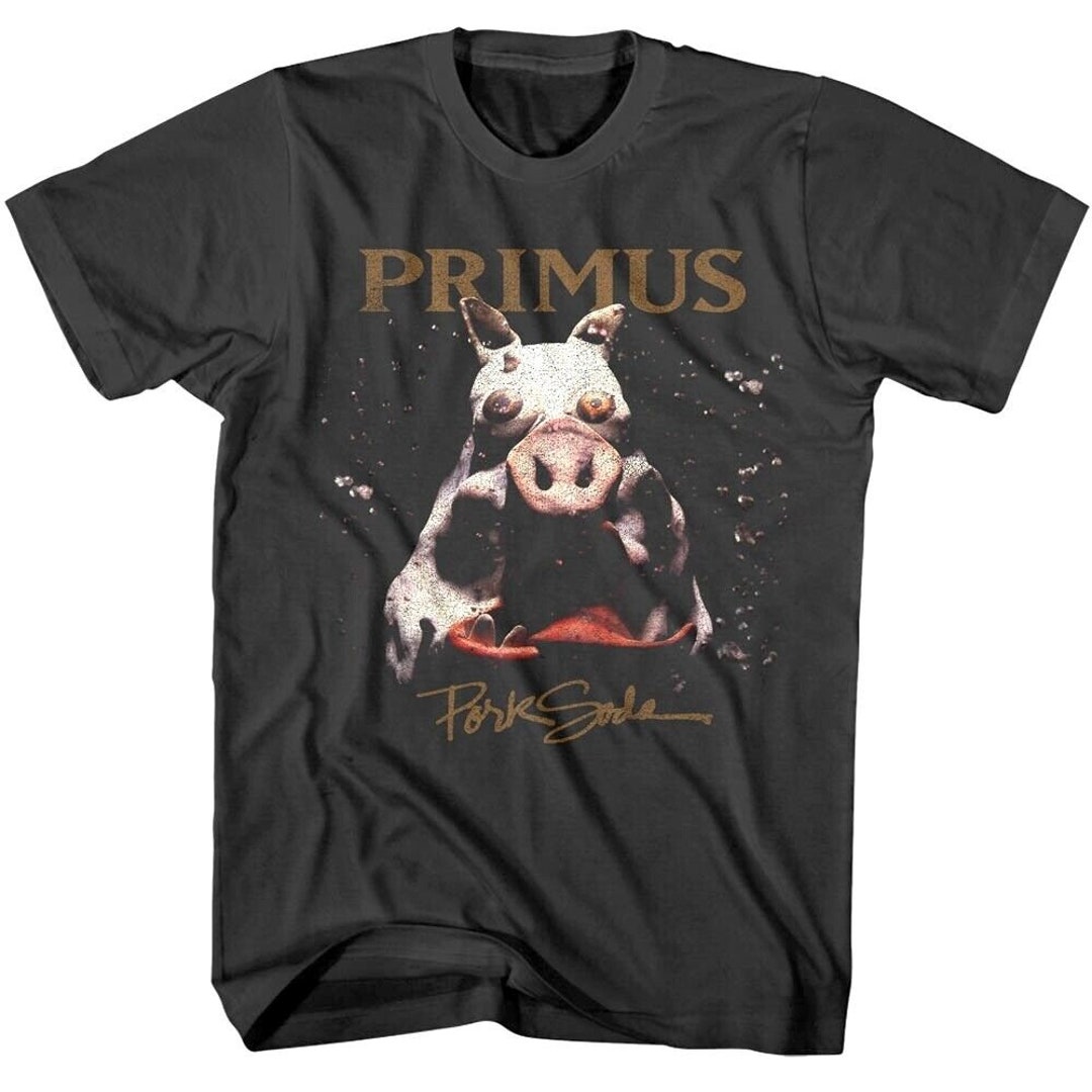 Primus Pork Soda Album Men's T Shirt Pig Bubbles Progressive Rock Funk ...