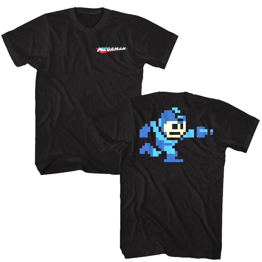 Megaman Adult Shirt 8bit Gunner Video Game Graphic Tees - Etsy