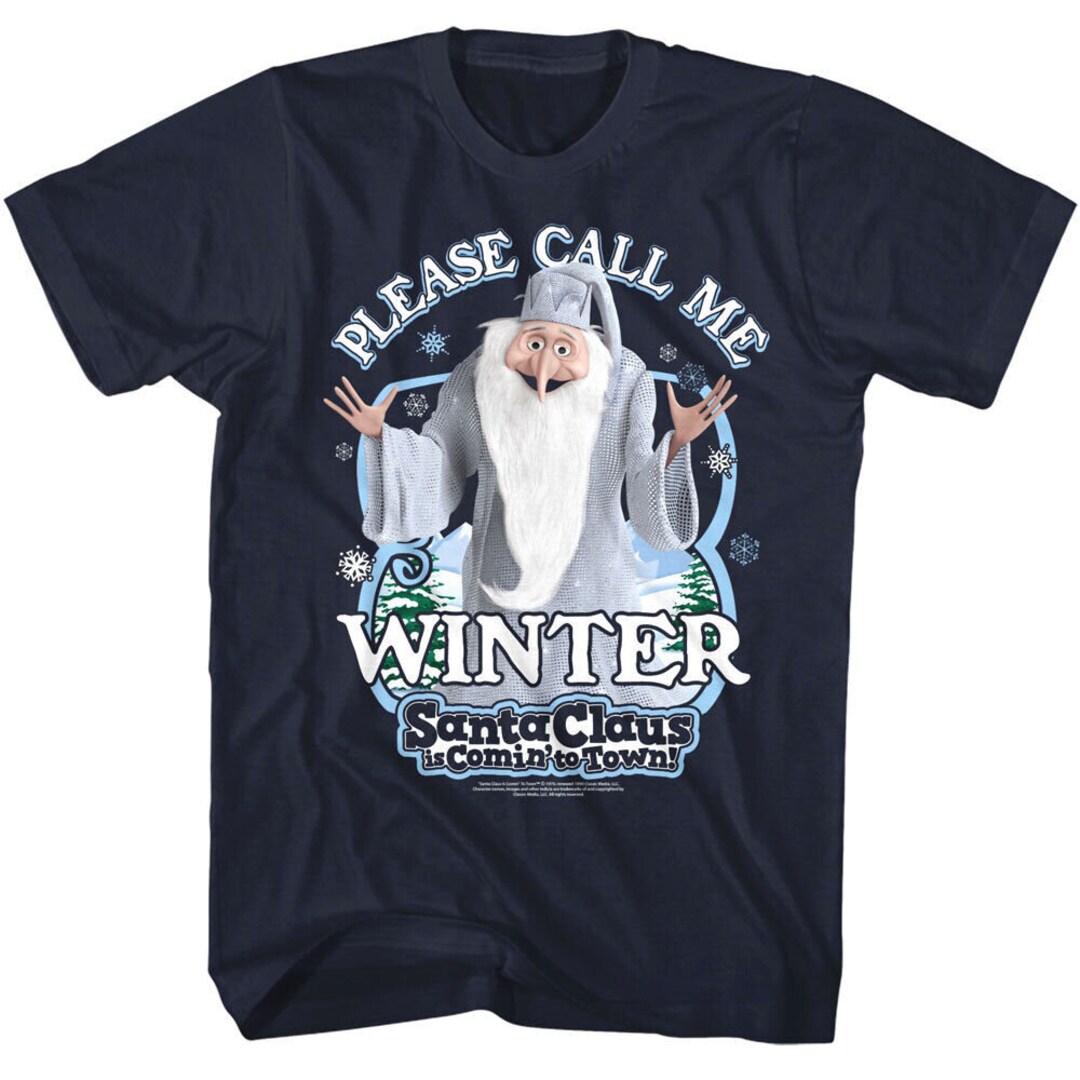 Santa Claus is Comin' to Town Call Me Winter Warlock Men's T Shirt ...