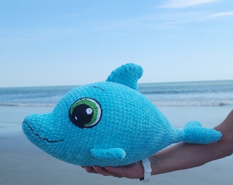 Large Stuffed Dolphin - Etsy