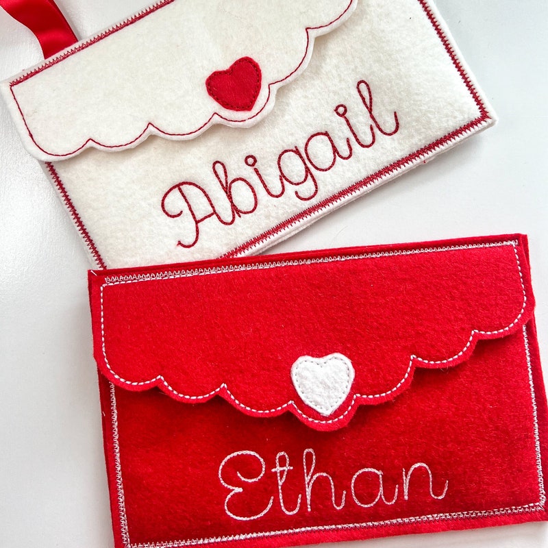 Embroidered Letter Envelope - Etsy