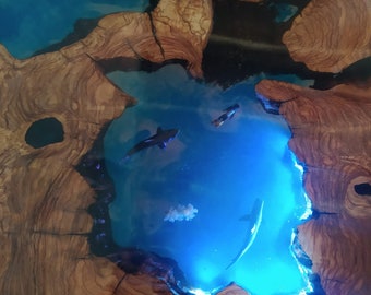 Epoxy Shark Table - Etsy