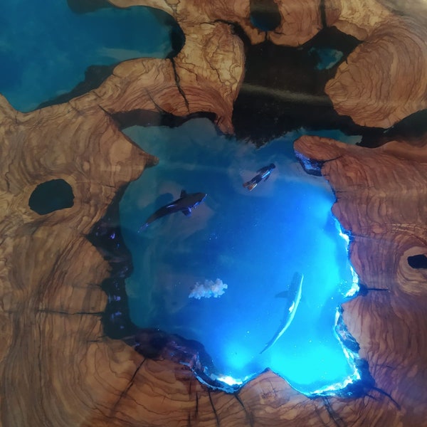 Epoxy Led Table - Etsy