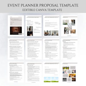 Event Planner Services Proposal Canva Template, Wedding Planner ...