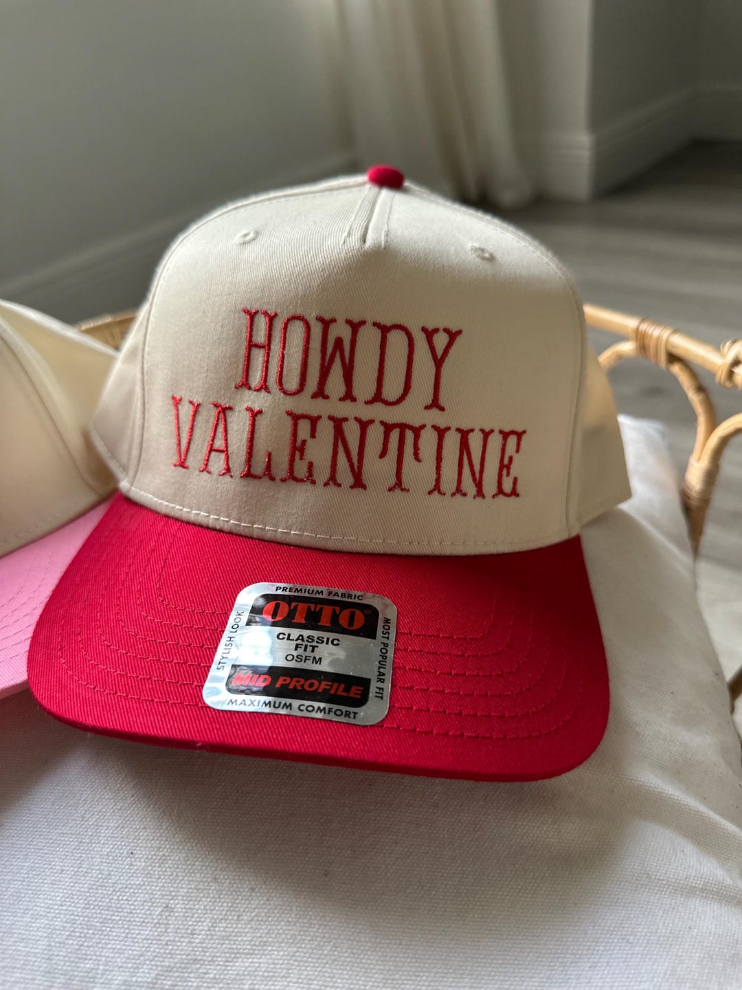 Howdy Valentine Hat Valentines Day Hat Valentines Day Embroidered Hat ...