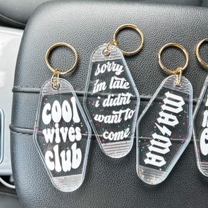 Motel Keychain Trendy Keychains Personalized Keychain Retro Motel ...