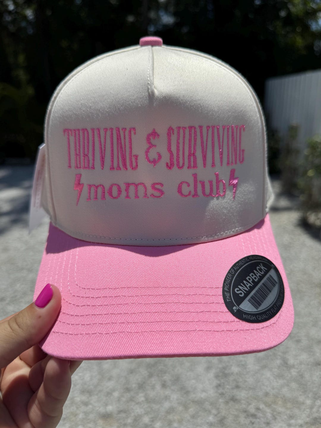 Thriving and Surviving Moms Club Hat | Mama Embroidered Hat | Mothers ...
