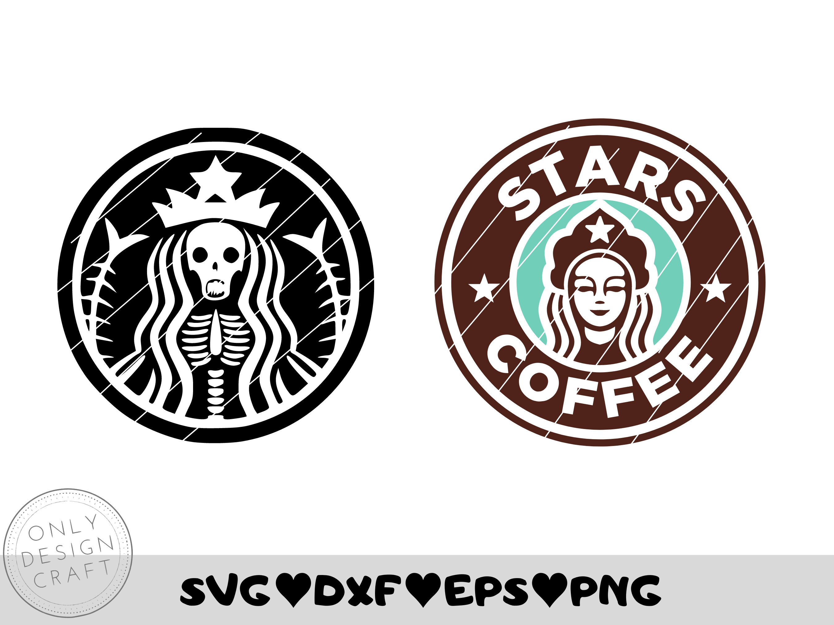 Starbucks Bundle Svg, Png, Eps and Dxf Files for Commercial & Personal ...