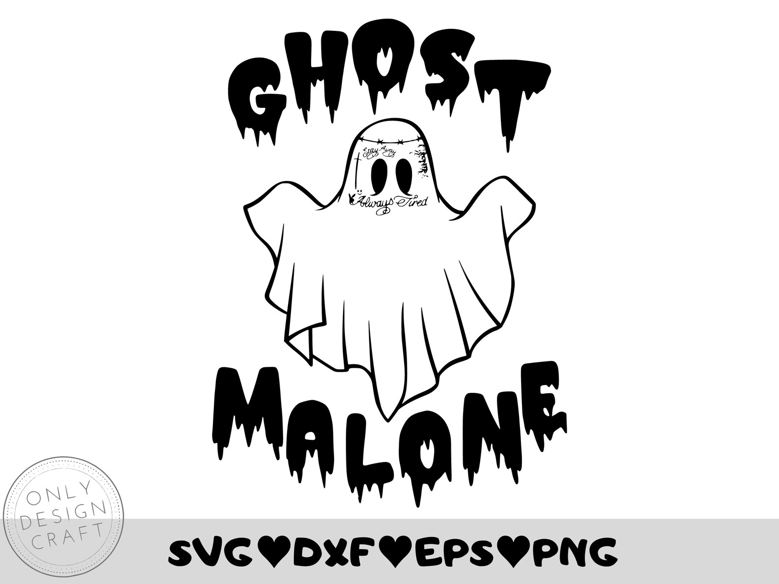 Ghost Malone PNG, SVG, Funny Ghost Instant Download, Sublimation ...