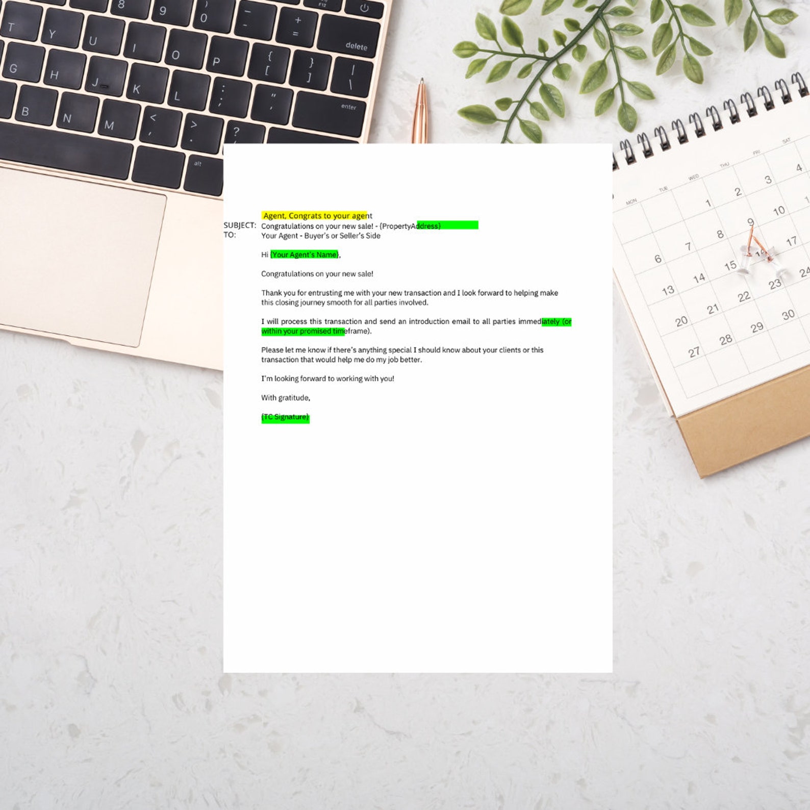 Transaction Coordinator Email Templates | TC Gmail Templates | Google ...