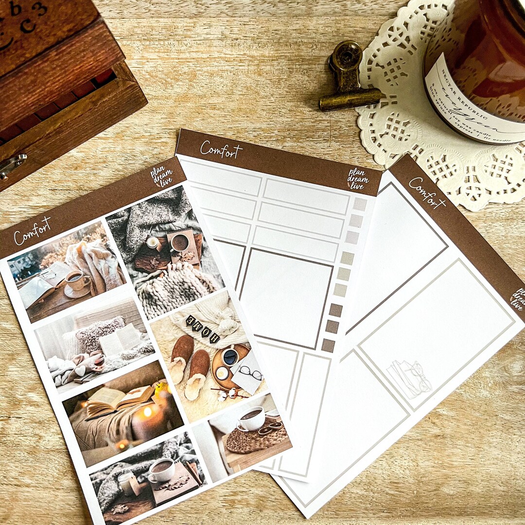 Comfort Sticker Sheets Bullet Journal Stickers Planner - Etsy