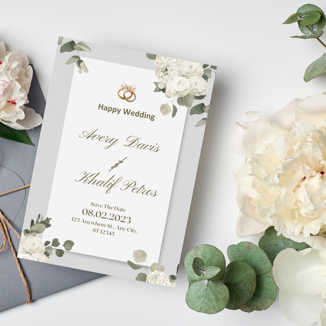 Editable Wedding Invites Wedding Invitations Editable - Etsy