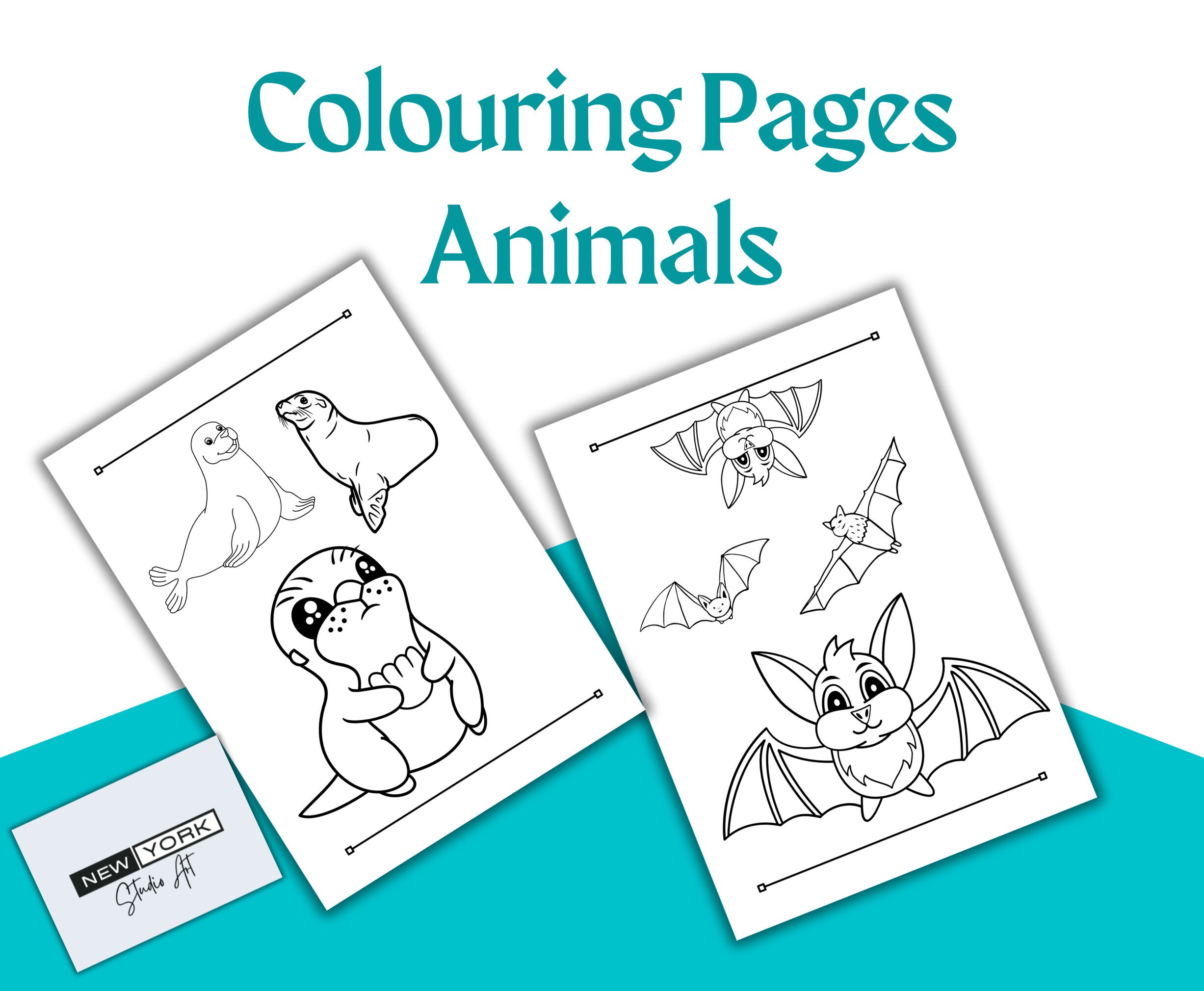 Printable Animal Colouring Pages Kid Fun Activity Creative Children's ...