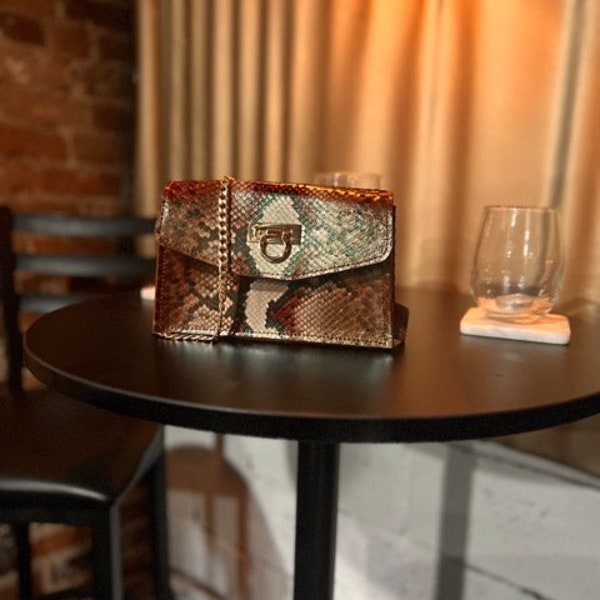 Python Skin Clutch - Etsy