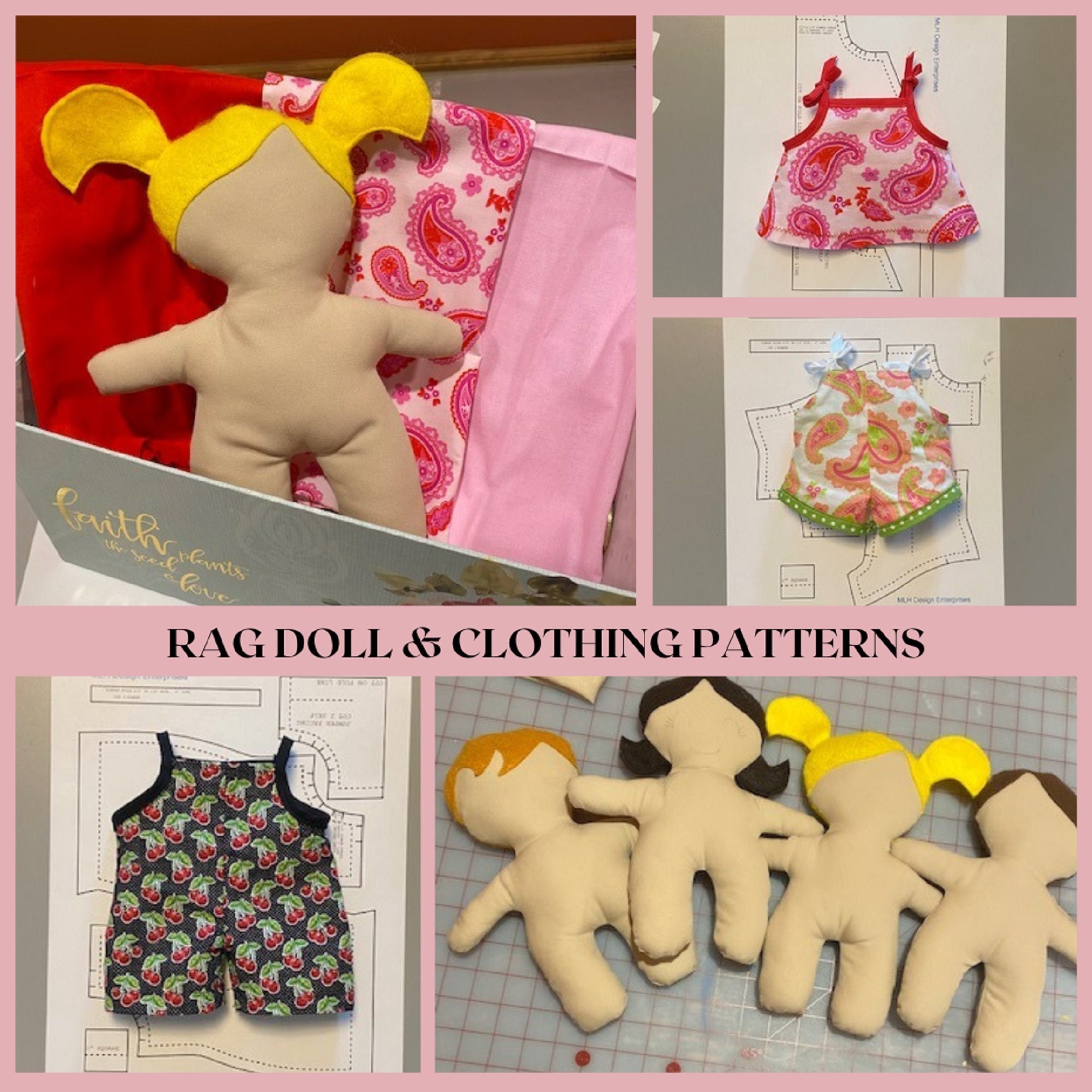 10 1/2" Ragdoll PDF Pattern & Clothing - Etsy