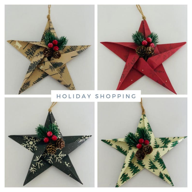 Origami Stars Christmas Ornaments. This is a Great Gift for Someone Who ...