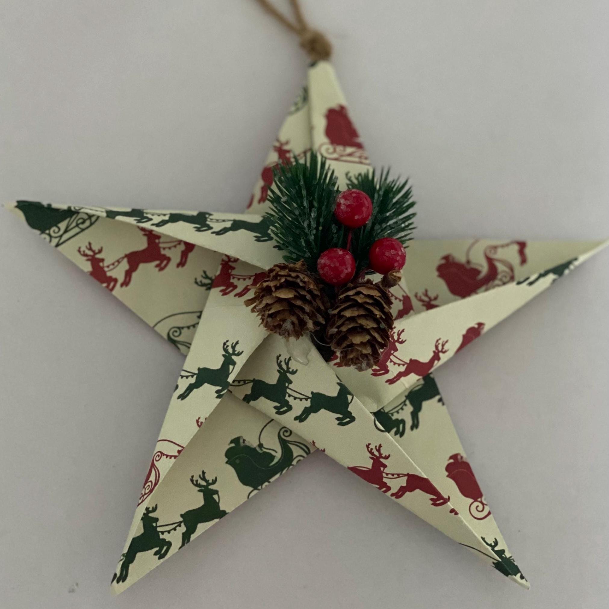 Origami Stars Christmas Ornaments. This is a Great Gift for Someone Who ...