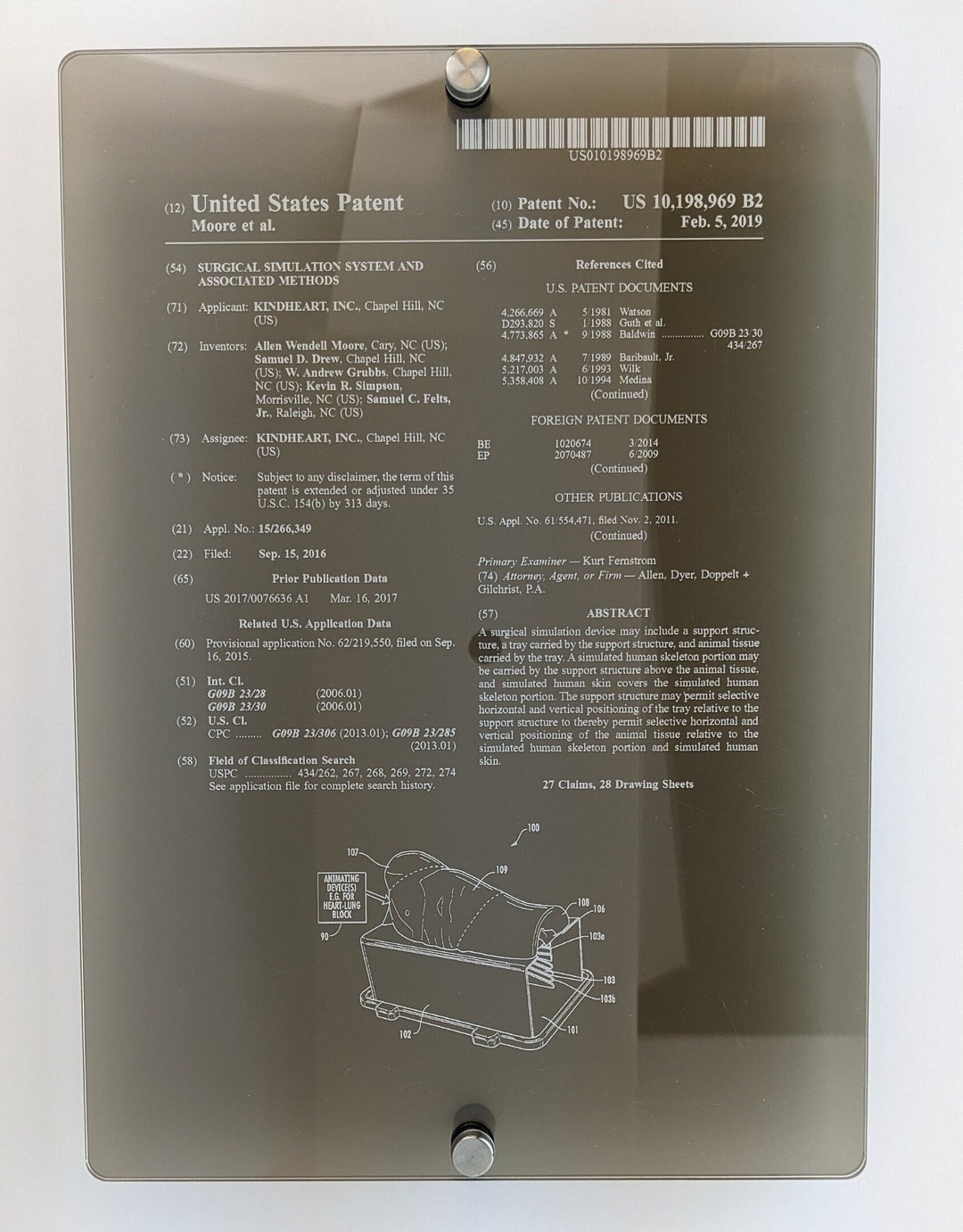 SMOKE Custom Personalized Acrylic Patent Plaque - Etsy
