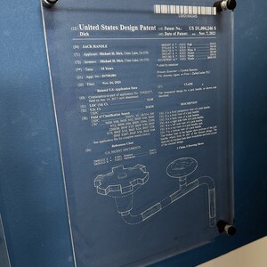Custom Personalized Acrylic Patent Plaque - Etsy