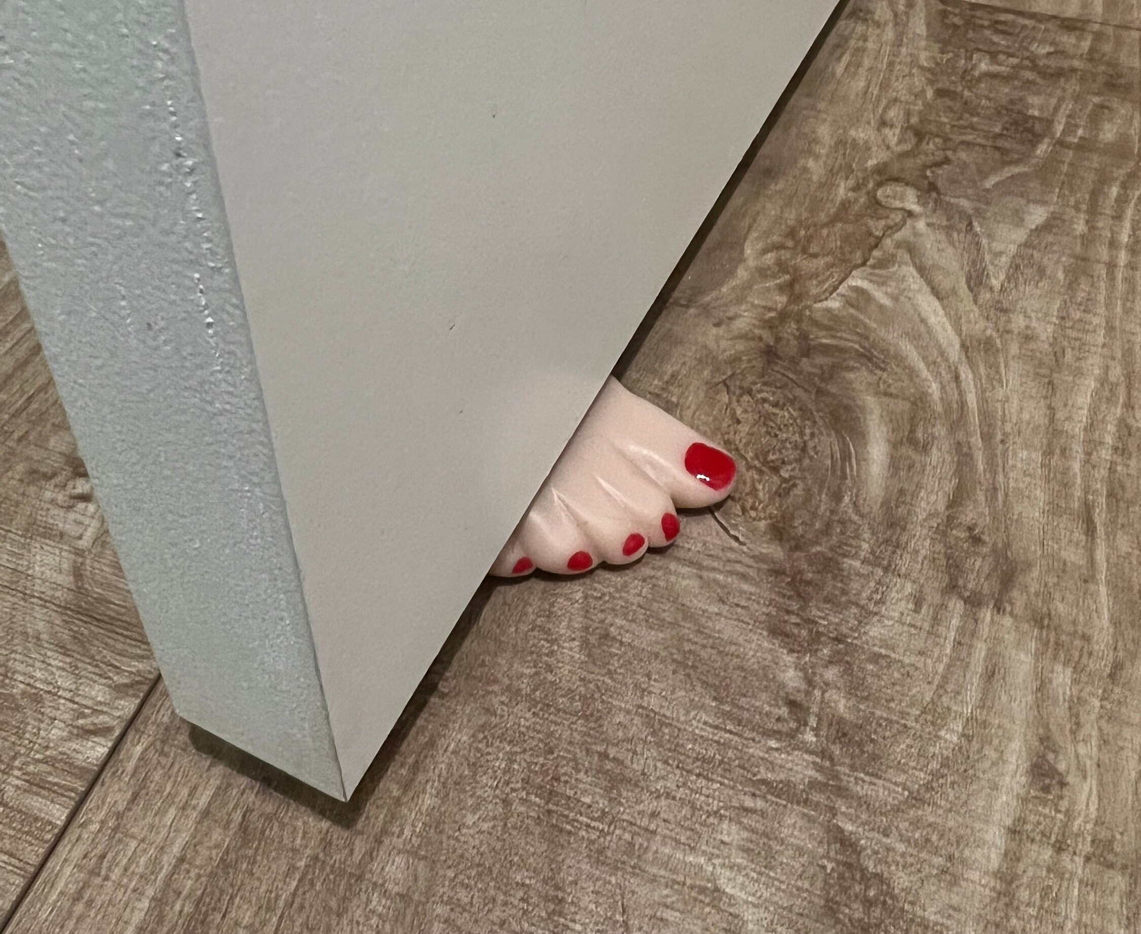 Foot in the Door Silicone Door Stop Custom Nail Color - Etsy