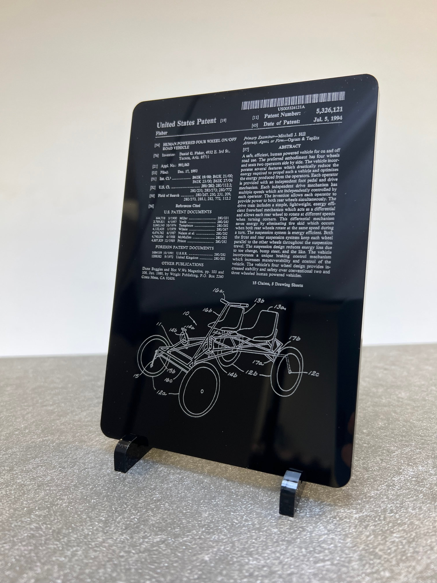 MINI Custom Personalized Acrylic Patent Plaque - Etsy