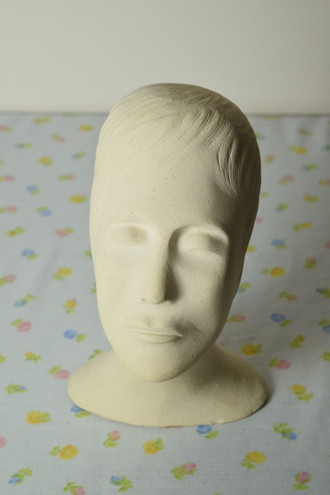 Vintage Plaster Head Sculpture Statue Bust Bookend or Ornament Male ...