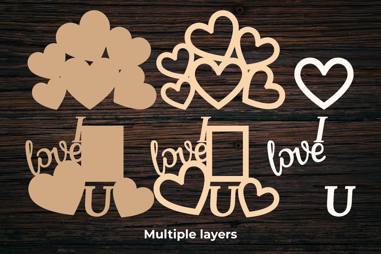 Photo Frame Set 1 Svg CNC Files for Wood Laser Cut File Dxf - Etsy