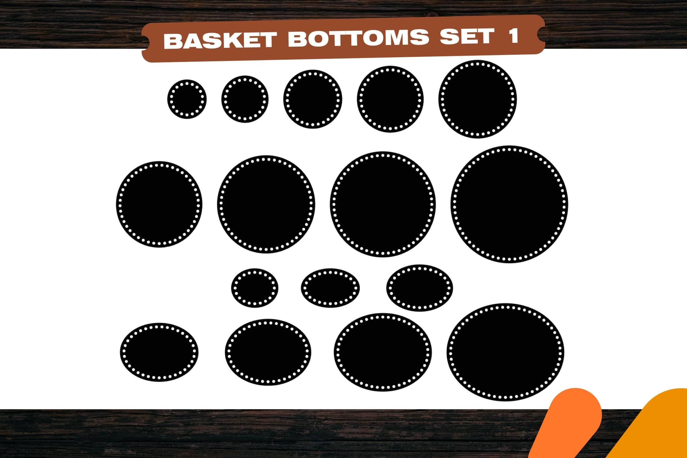 Oval Basket Bottom Svg Round Wooden Basket Bottoms Cnc Plywood Etsy