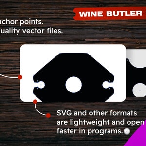Wine Butler Svg Set 1 Dxf Laser Cut Files Cnc Router Lazer Cut for ...