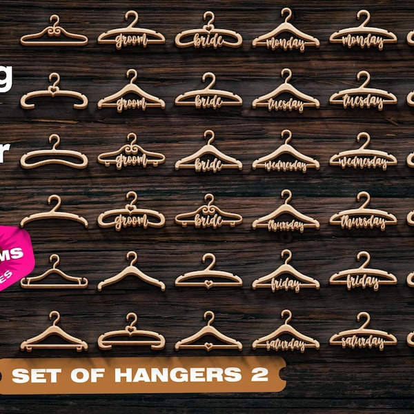 Wedding Laser Svg for Hangers - Etsy