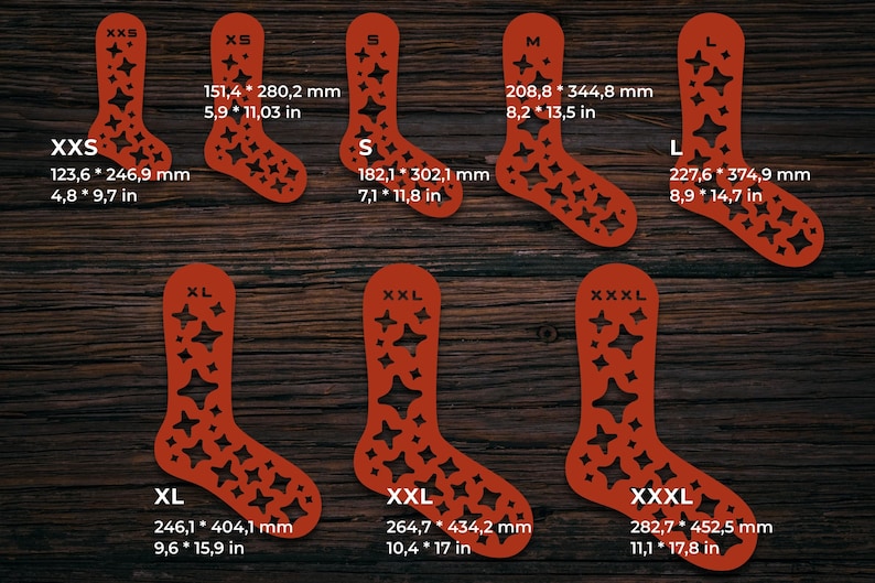 Sock Blocker Set, Laser Cut Files for Wood (digital Download) - Etsy