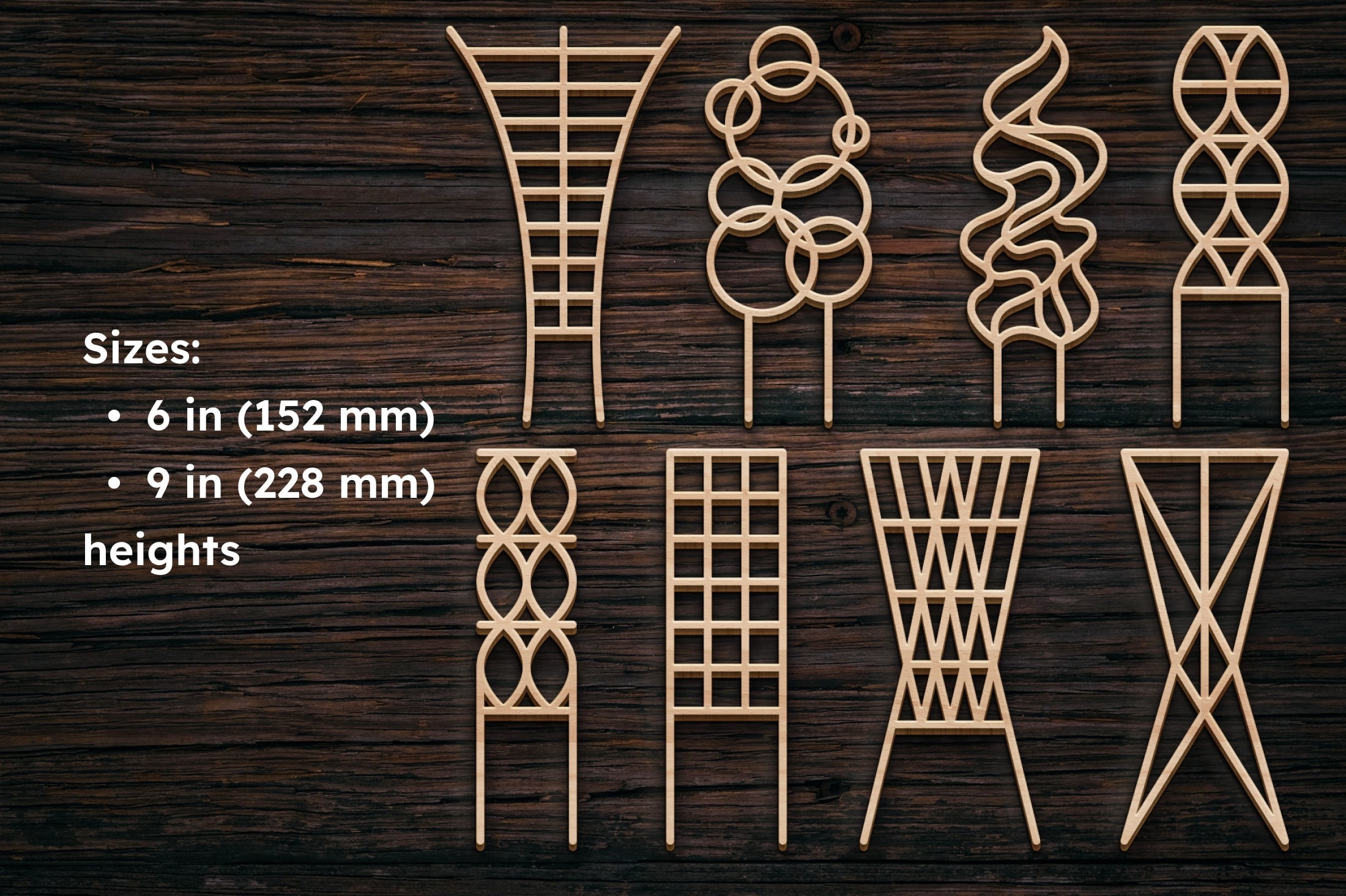 Plant Trellis SVG Houseplant Stakes Svg File Plant Stakes - Etsy