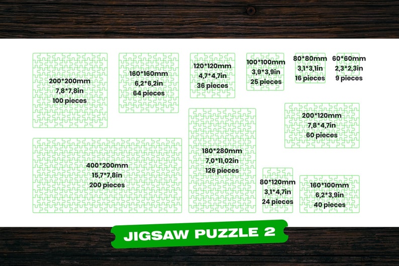 Jigsaw Puzzle Set SVG Cnc Router Files Svg Vector Cutting - Etsy