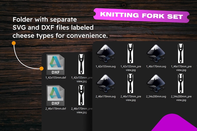 Knitting Fork SVG Laser Cut Files, Lucet Template (digital Download) - Etsy